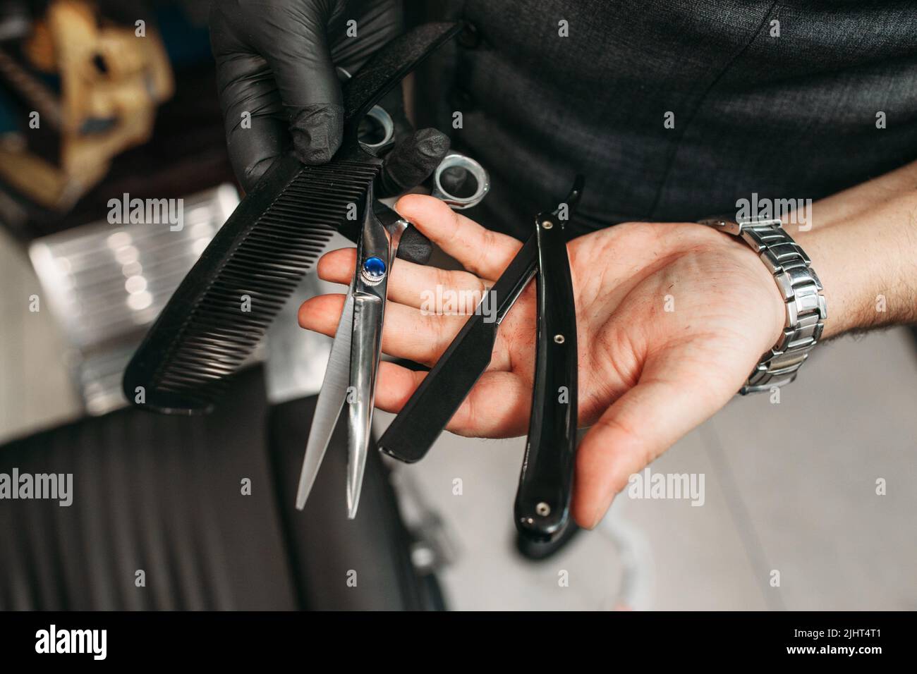 Barber tools hi-res stock photography and images - Alamy