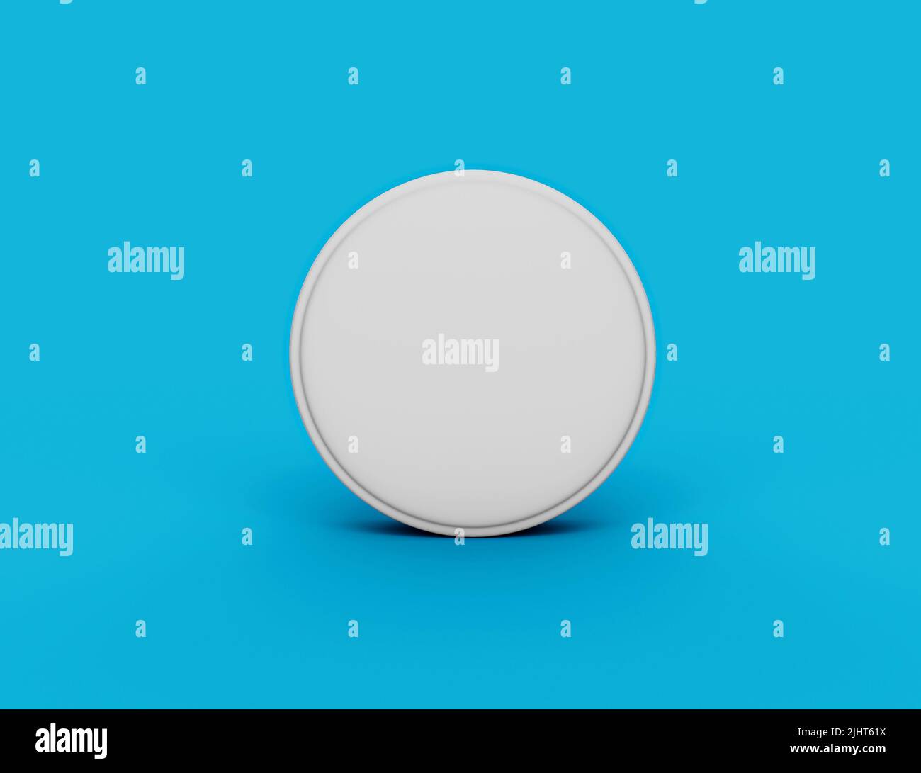 3d illustration Realistic white medicine pill or tablet isolated ...