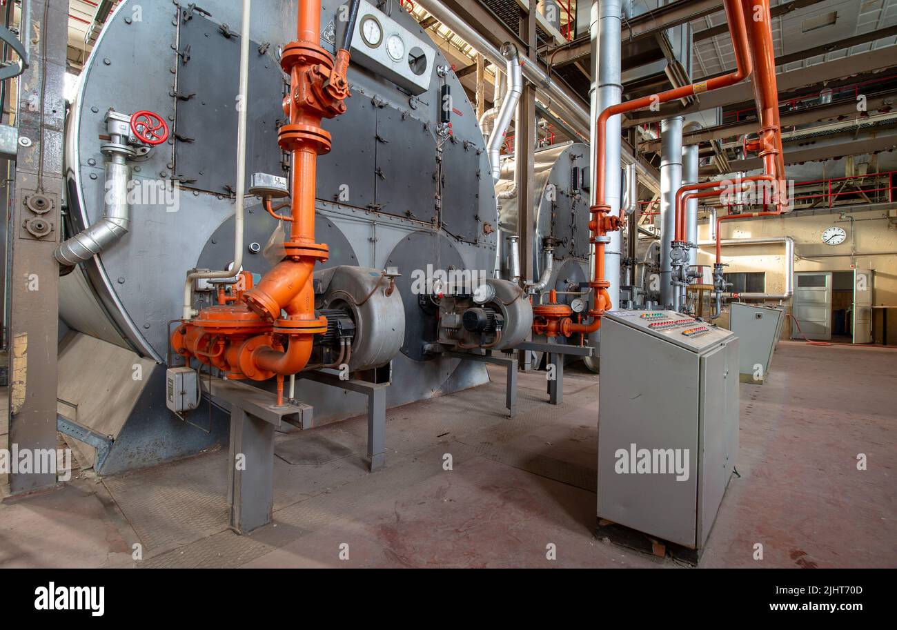 A Tilburg former train workshop boiler house in the Netherlands Stock ...