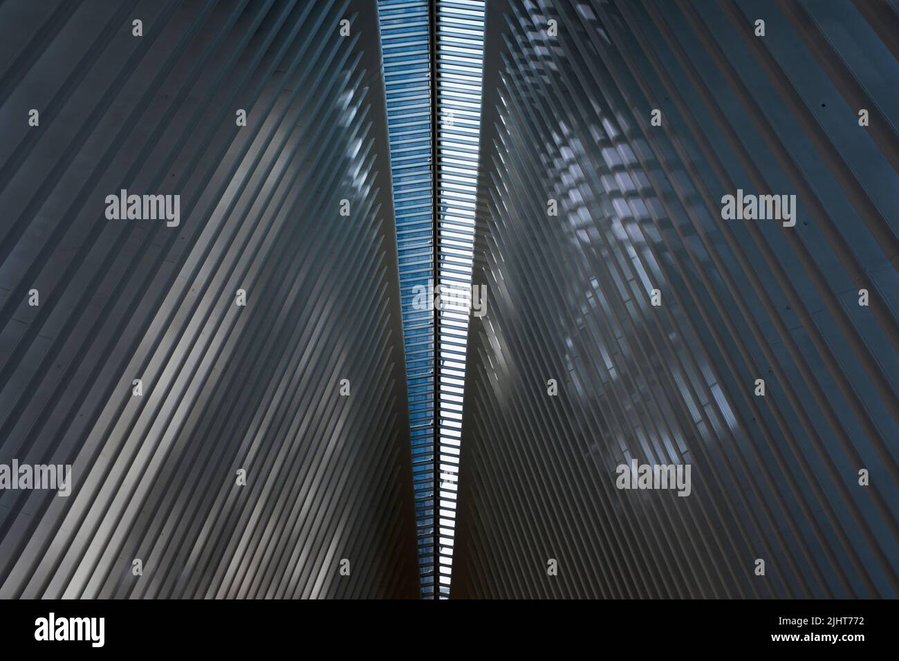 Low Angle View of Ceiling Detail, World Trade Center Transportation Hub ...