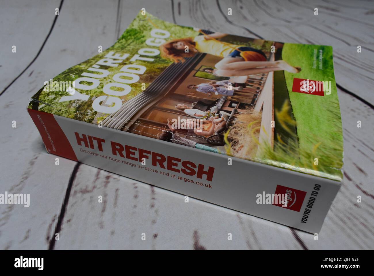 Spring And Summer 2020 Argos Catalogue - Front Cover Stock Photo - Alamy