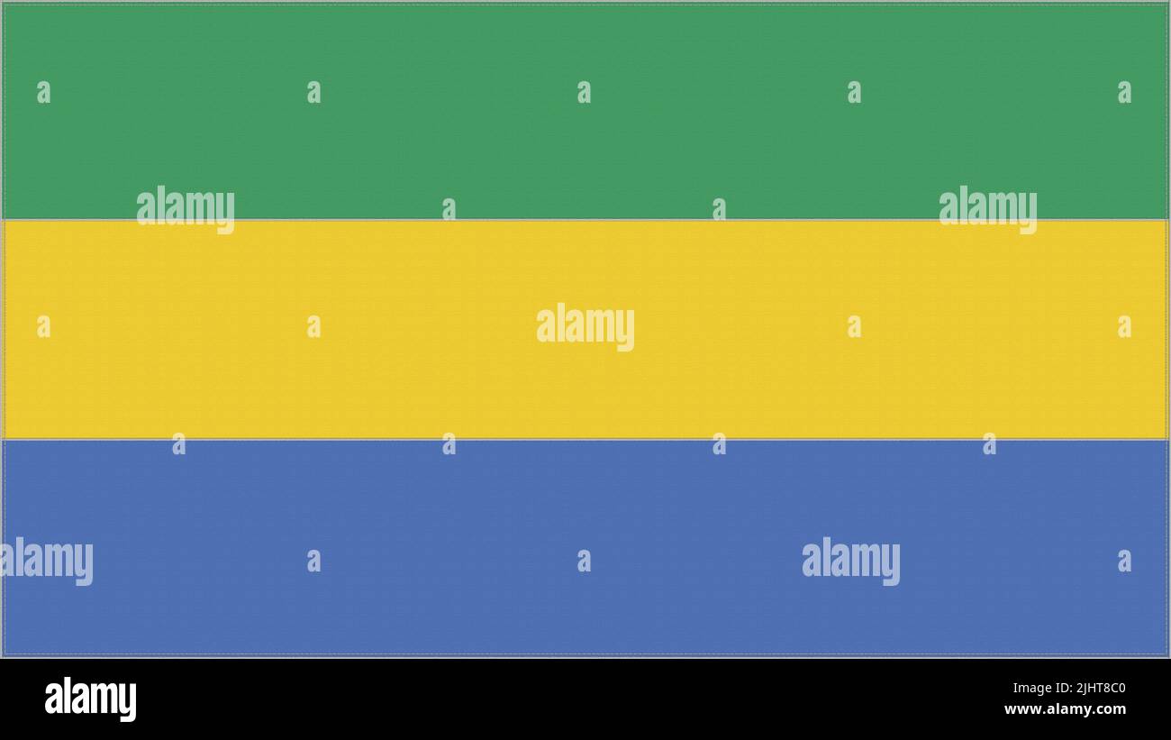 Gabonese flag hi-res stock photography and images - Alamy