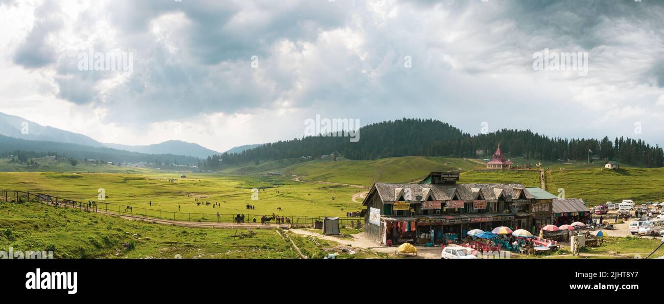 Beautiful Mountain Landscape Of Gulmarg Jammu And Kashmir State India ...