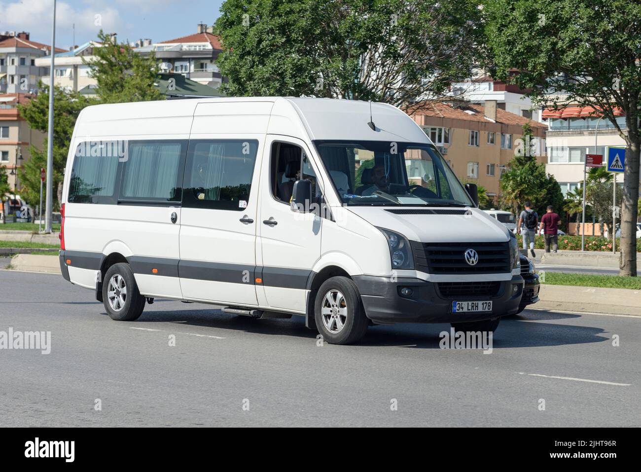 ISTANBUL - TURKEY - JUNE 1, 2022: VW Transporter school service on the ...