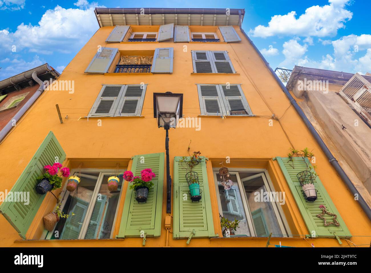 France, French Riviera and Cote D Azur, scenic streets of the old ...