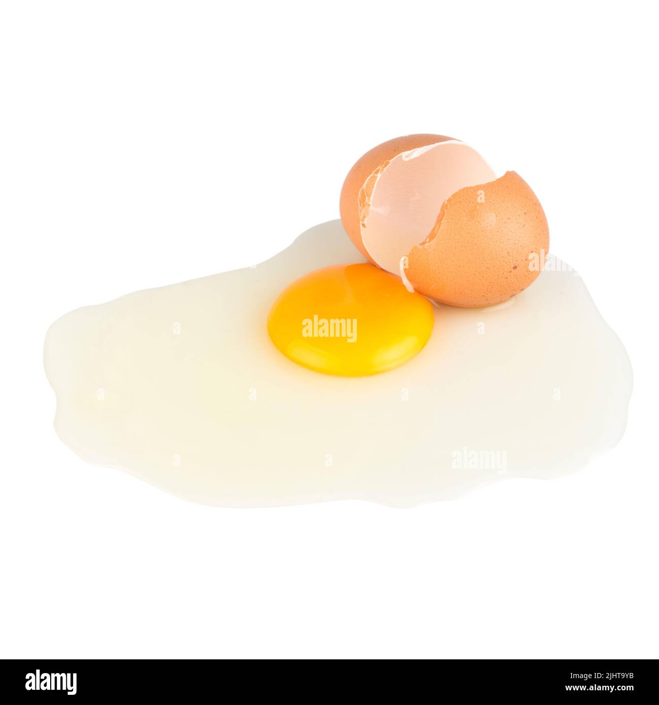 egg broken isolated on white background Stock Photo - Alamy