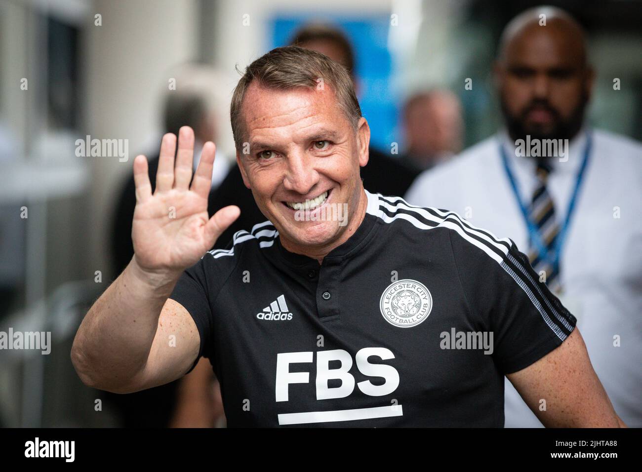 Brendan Rogers manager of Leicester City arrives at The MKM Stadium ...