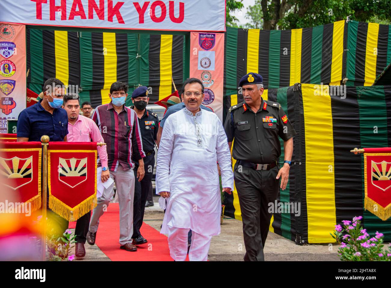 The flag off ceremony of the 131st Edition of The Durand Cup 2022 ...