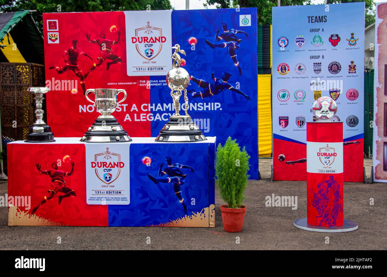 The flag off ceremony of the 131st Edition of The Durand Cup 2022 ...