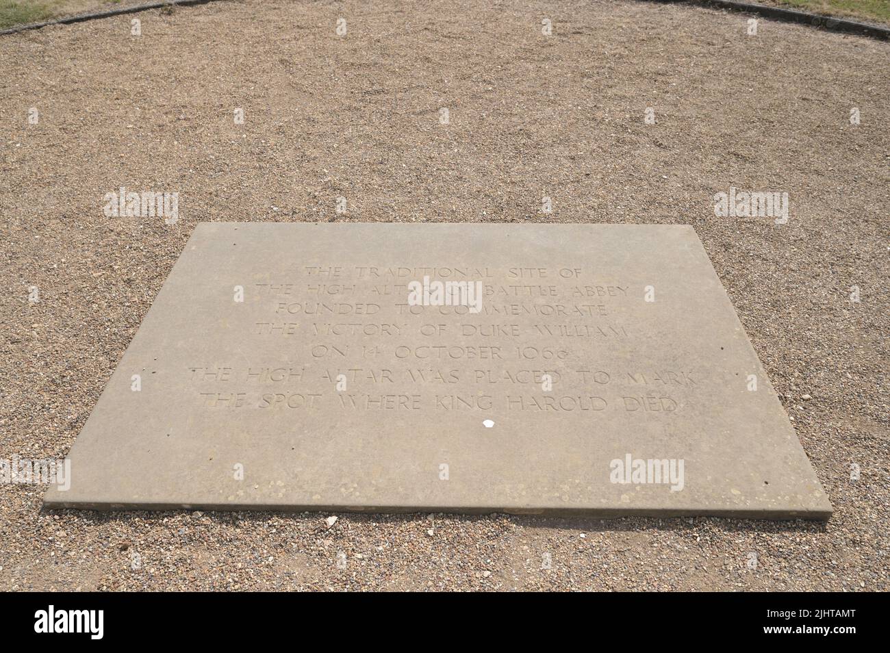 The place where King Harold II was killed during The Battle Of Hastings ...