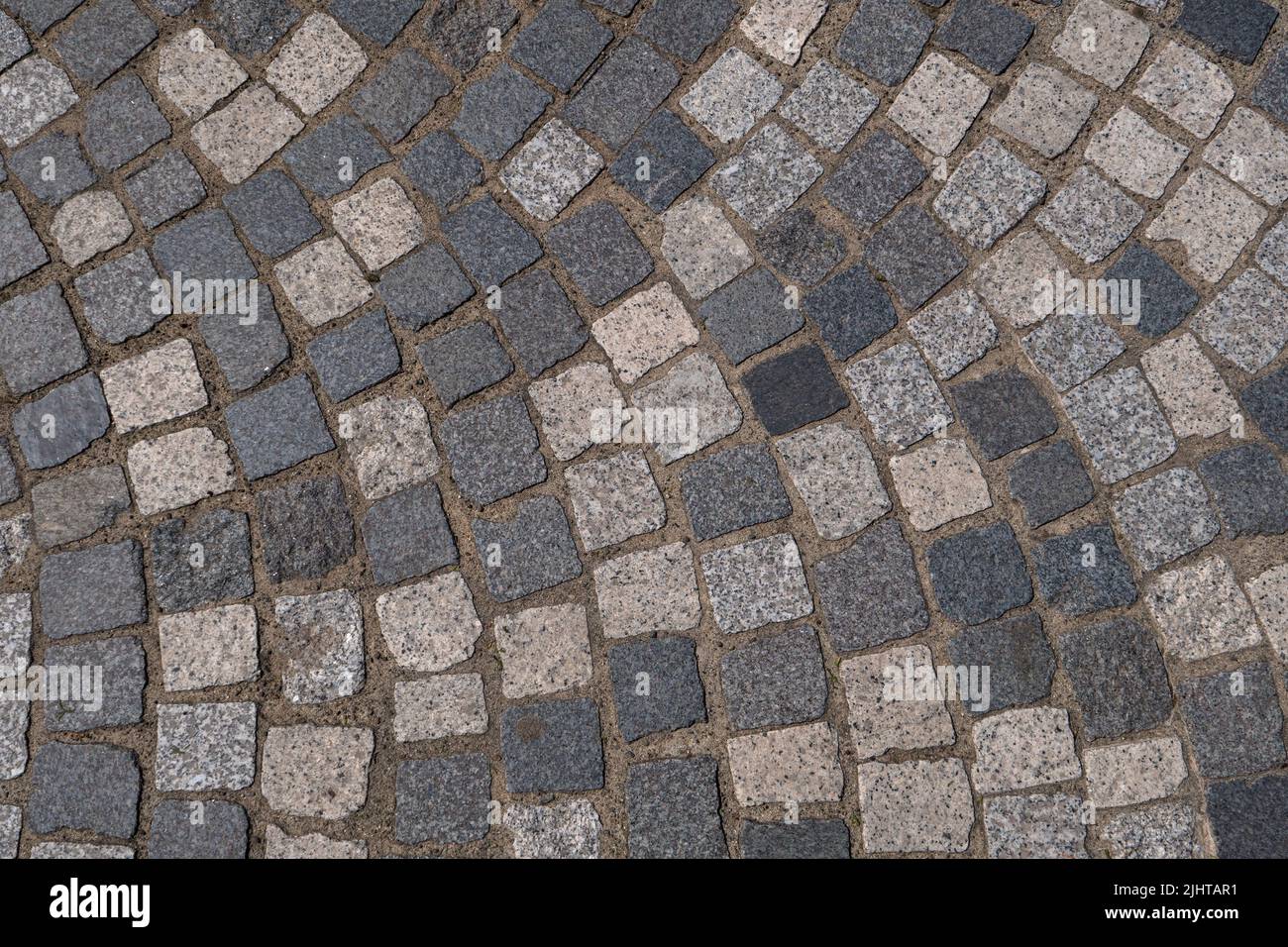 The top view of the cobblestone pavement - beautiful choice for ...