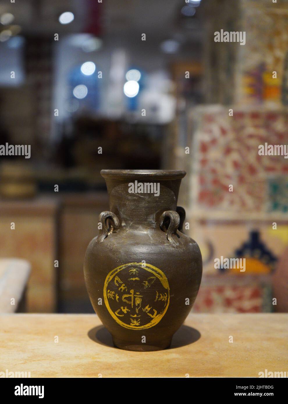 Pottery, a vase, a jug of brown clay, and the founding day of Saudi ...