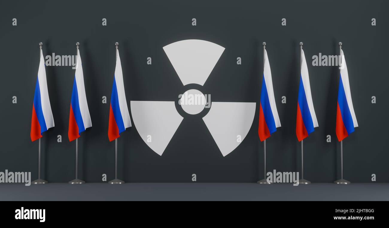 Nuclear Club of Russia, the Russian Nuclear Weapons Powers, Russia flag ...