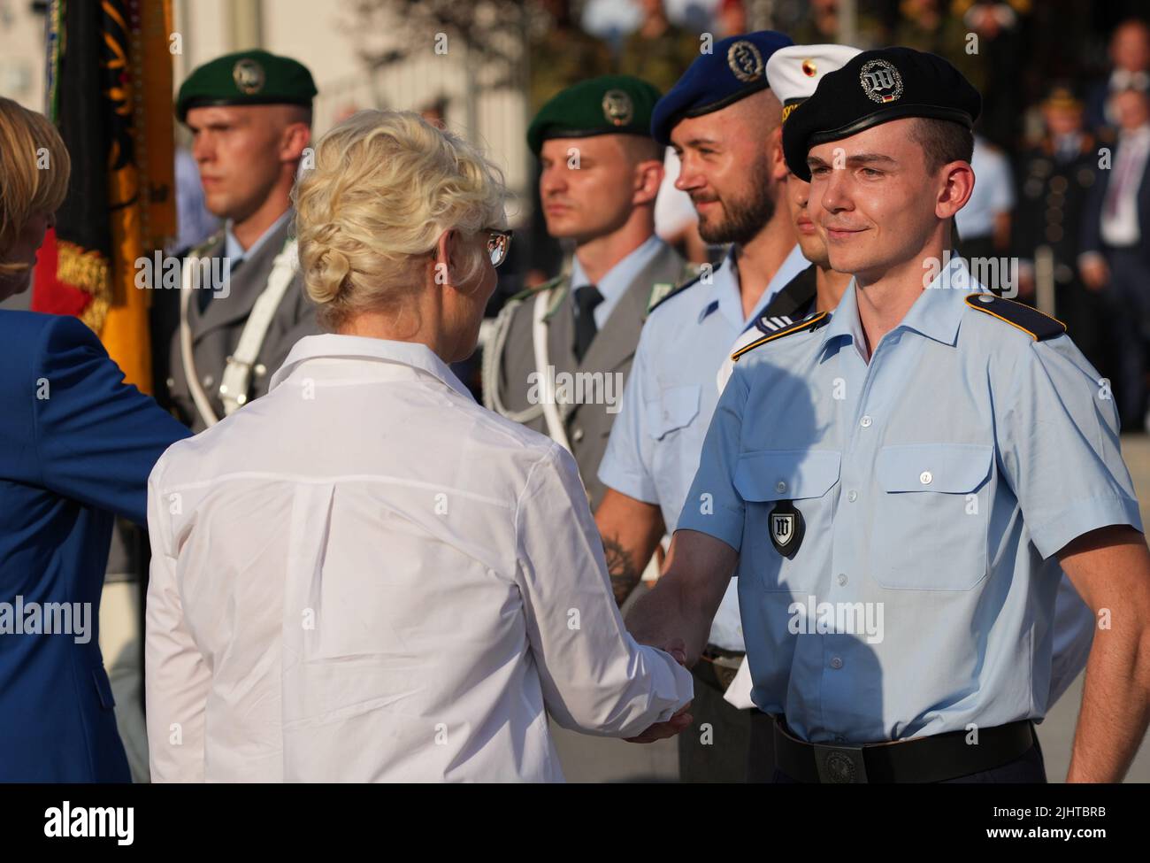 Berlin, Germany. 20th July, 2022. Defense Minister Christine Lambrecht ...