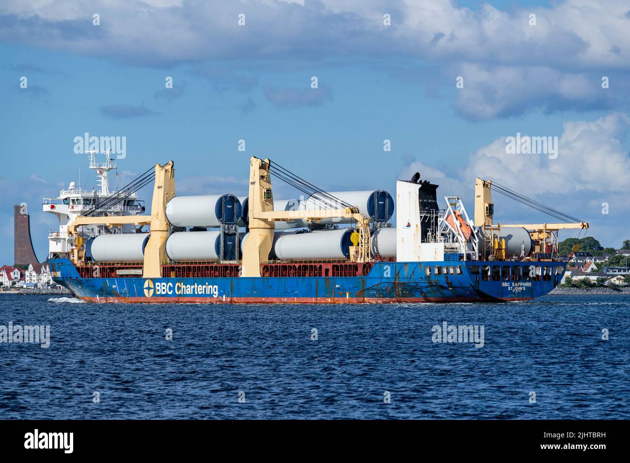 general cargo vessel BBC SAPPHIRE in the Kiel fjord Stock Photo - Alamy