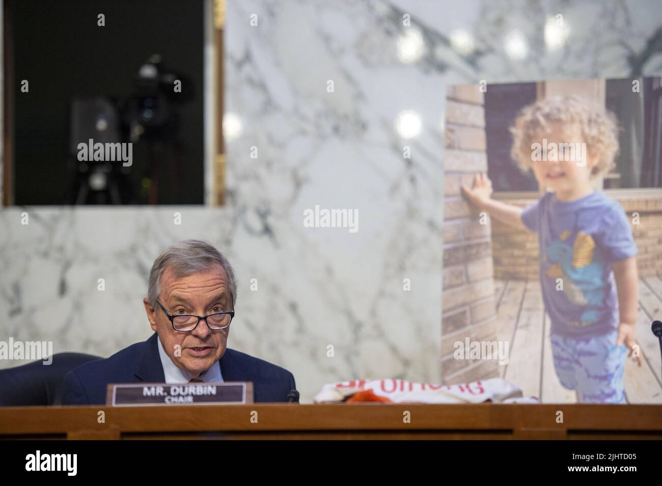 Senate Majority Leader Dick Durbin, D-IL, shares the story of Aiden ...