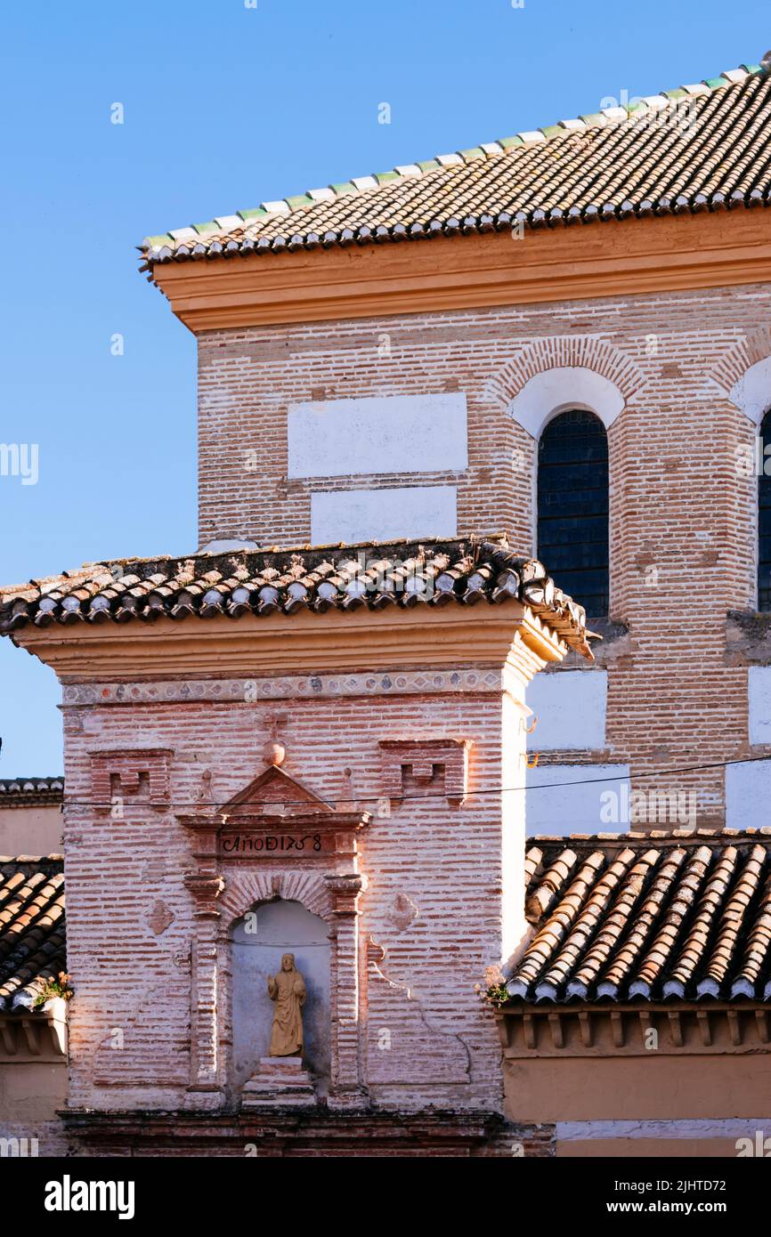 The church of El Salvador, in the Mudéjar style. It was built on the ...
