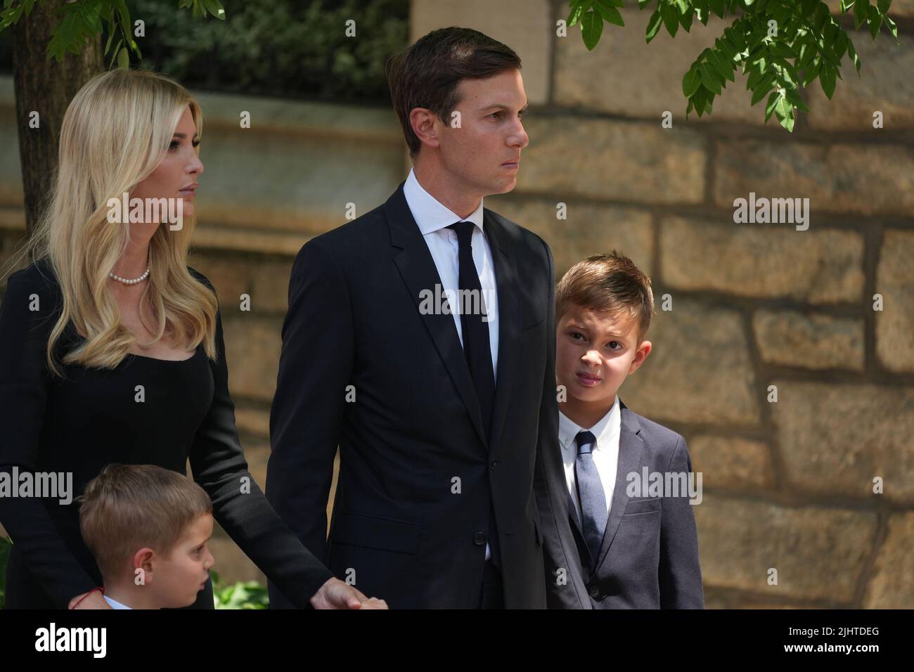Trump Family At Ivana Trump`s Funeral at St. Vincent Ferrer Catholic ...