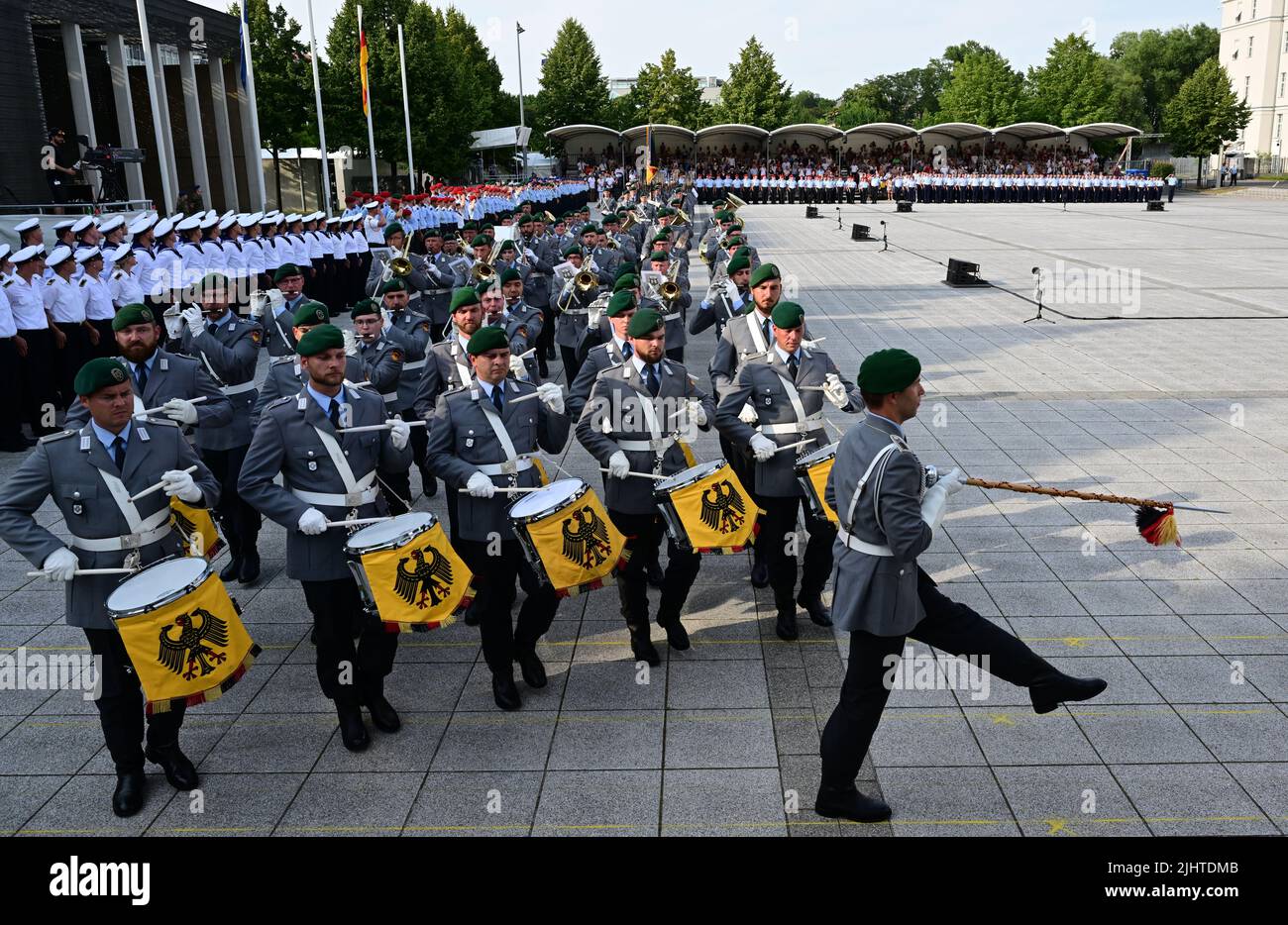 Berlin, Germany. 20th July, 2022. The German Armed Forces Music Corps ...