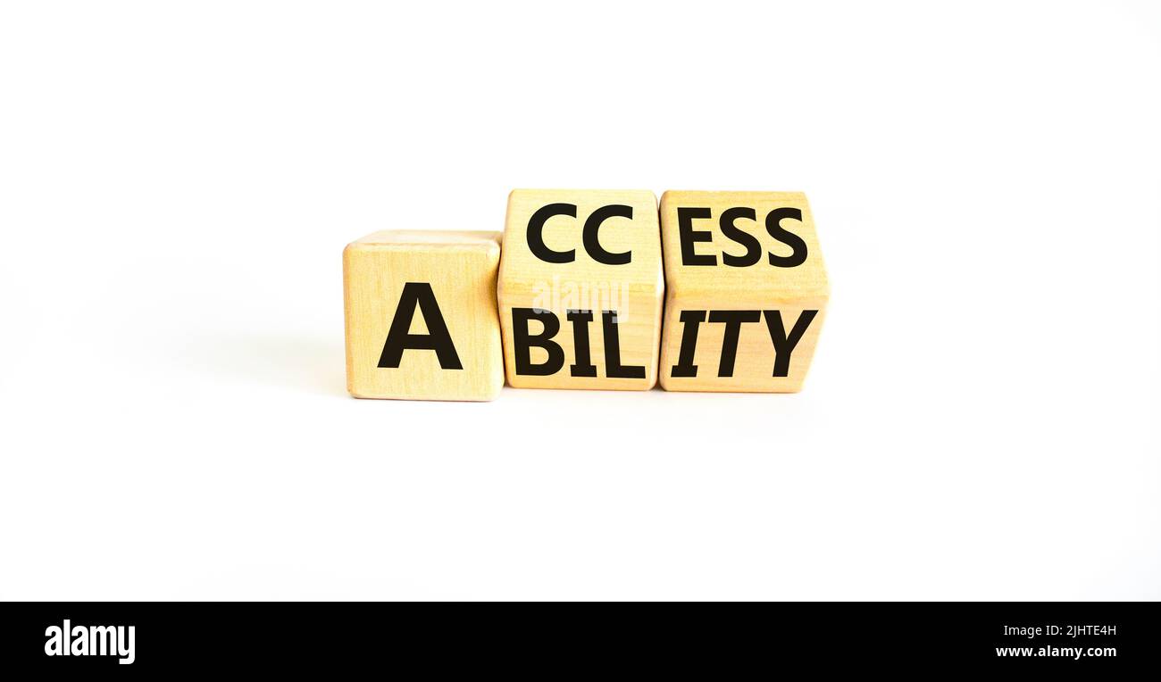 Access and ability symbol. Concept words Access and Ability on wooden ...