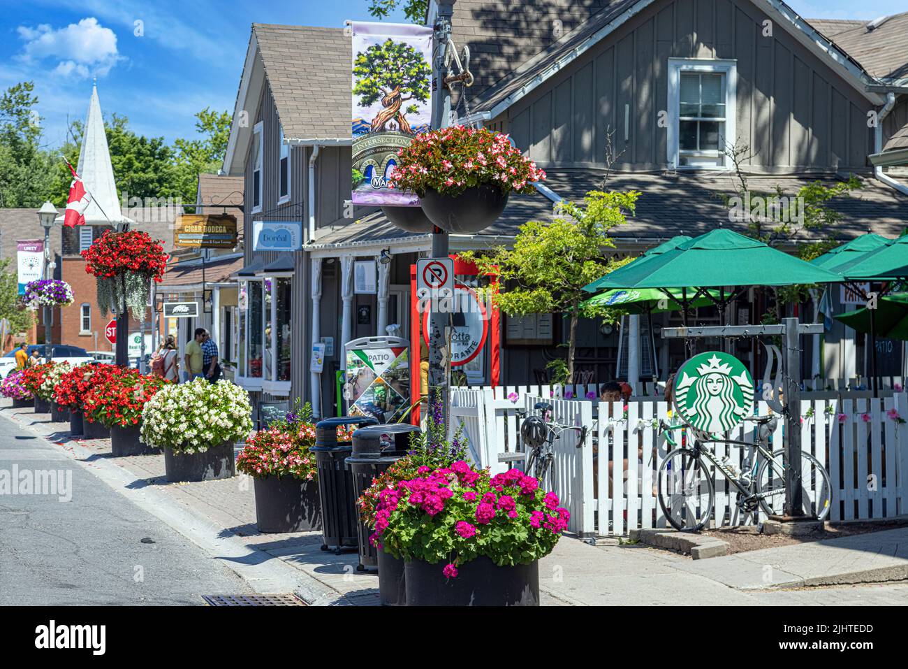 Unionville, Markham, Toronto, Ontario, 10 July, 2022: Cafes and ...