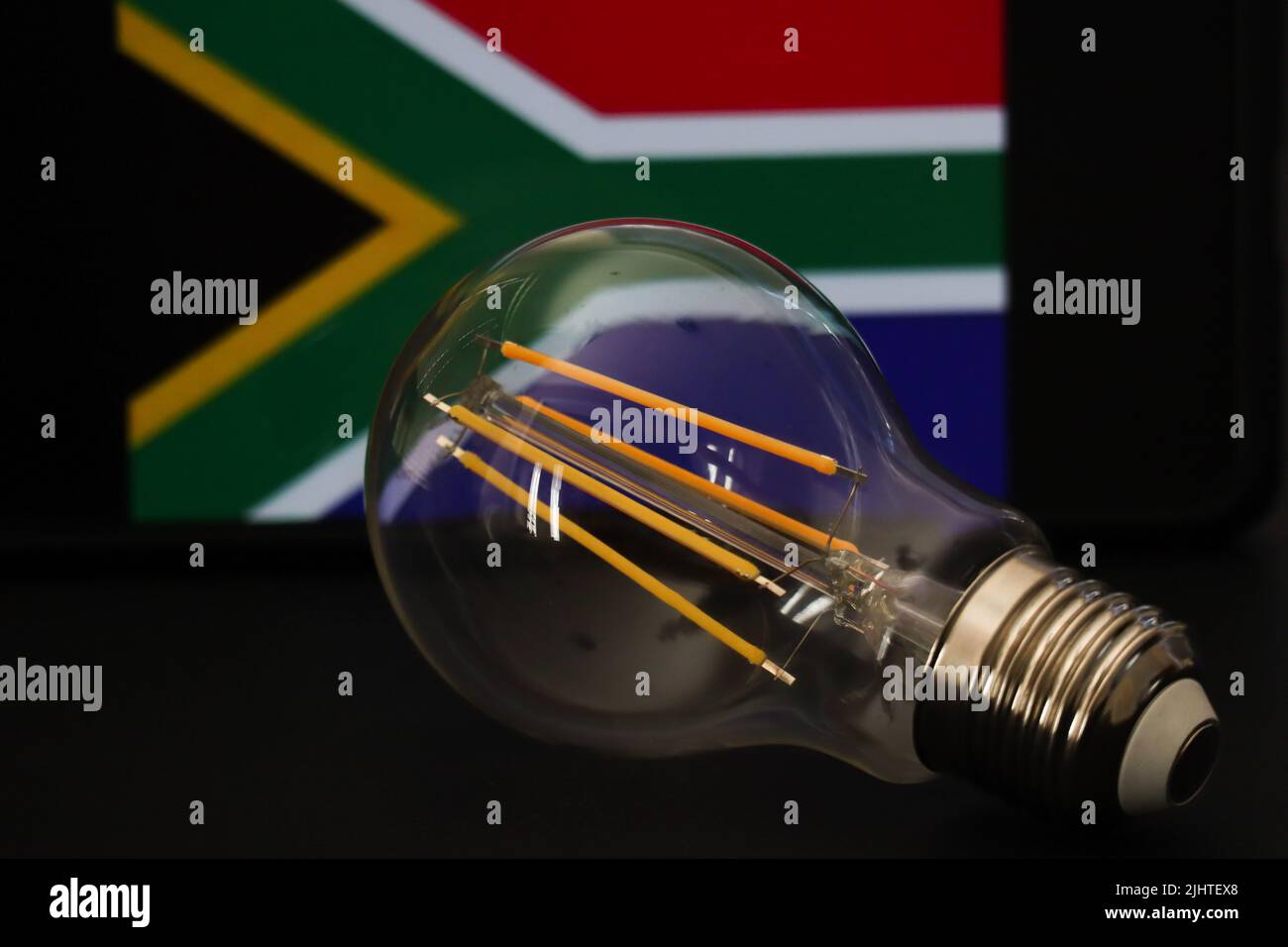 Power crisis in South Africa. Power cuts or loadshedding done by the ...