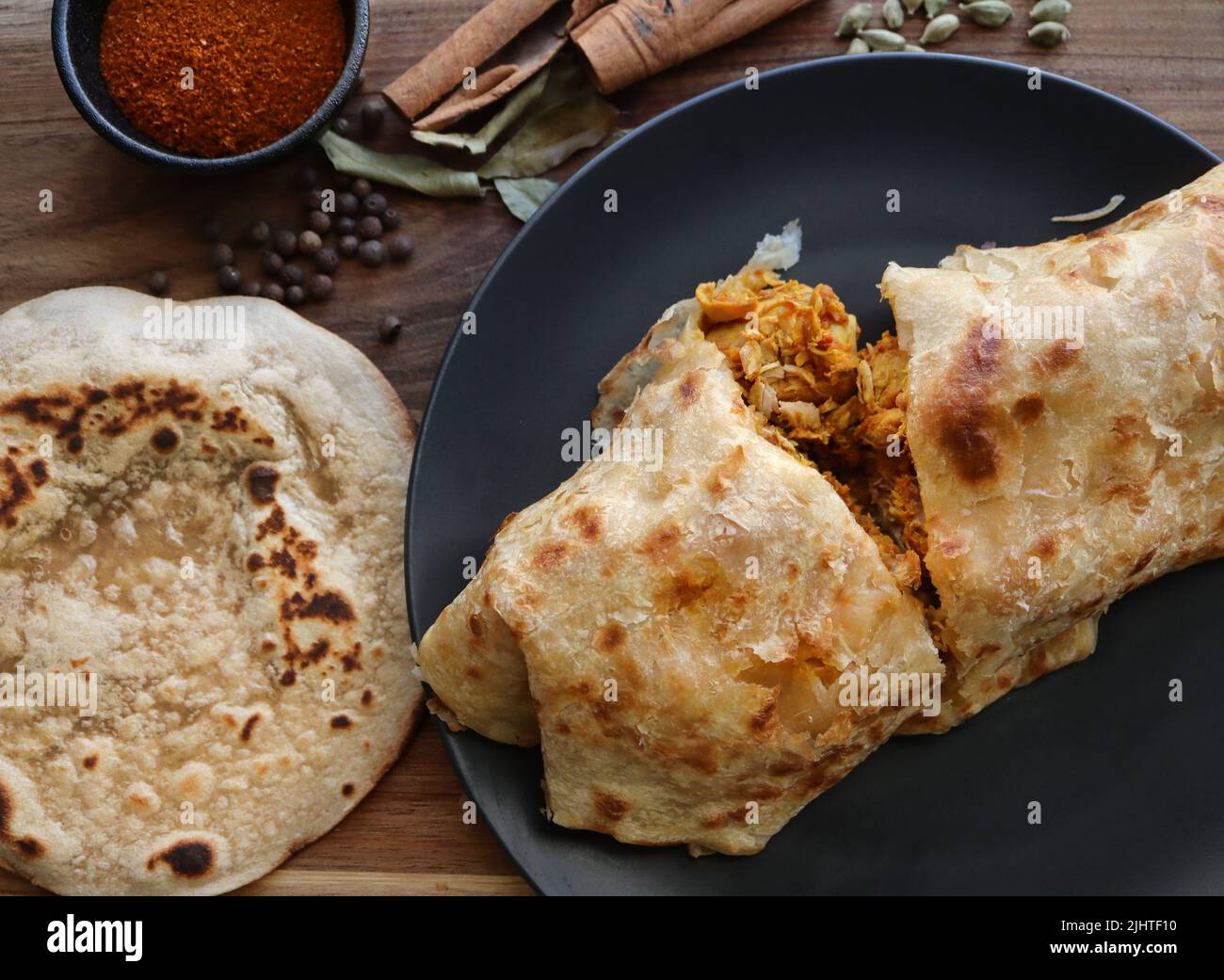 Chicken Handi And Roti