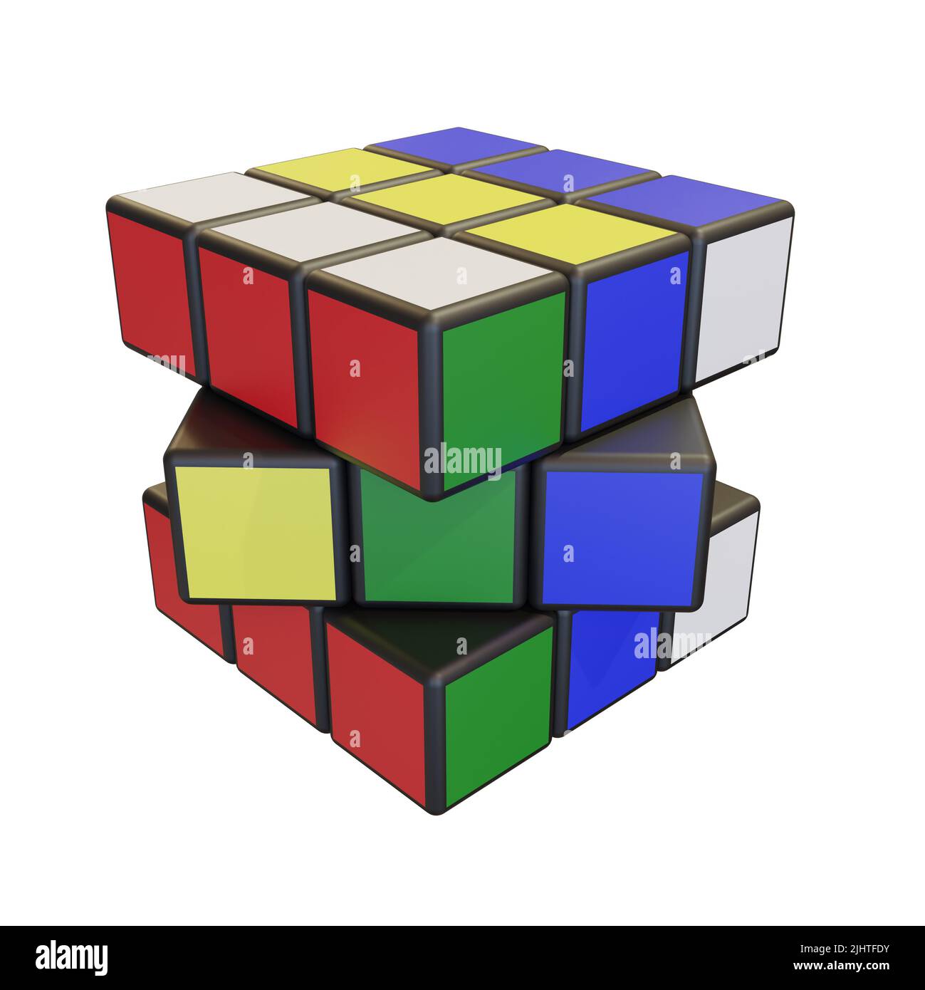 Solving rubik s cube hi-res stock photography and images - Alamy