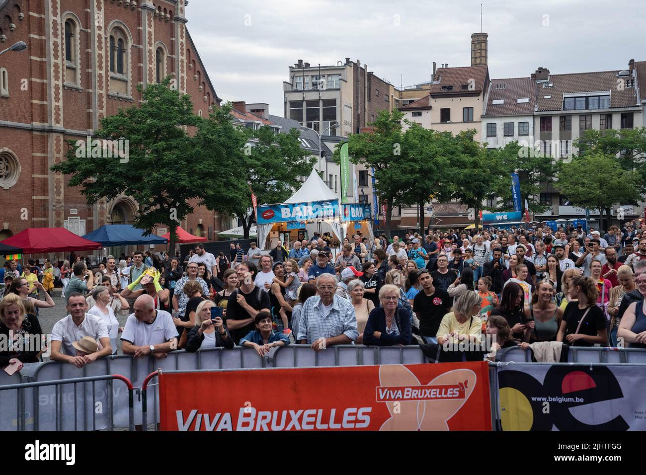Illustration picture shows the 'Bal National' festivities, an evening ...