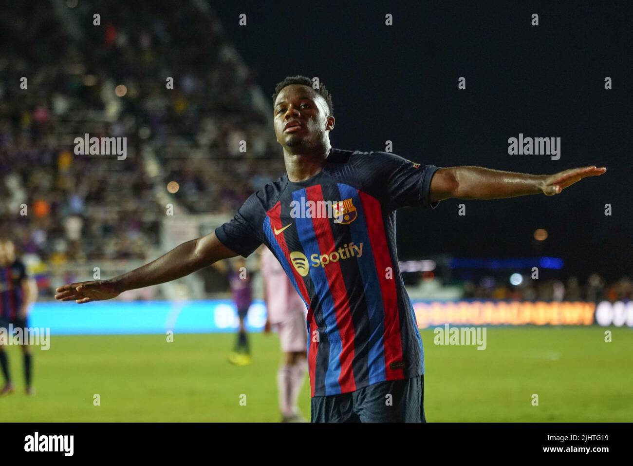Fort Lauderdale, Florida, USA, July 19, 2022, FC Barcelona Forward Ansu ...