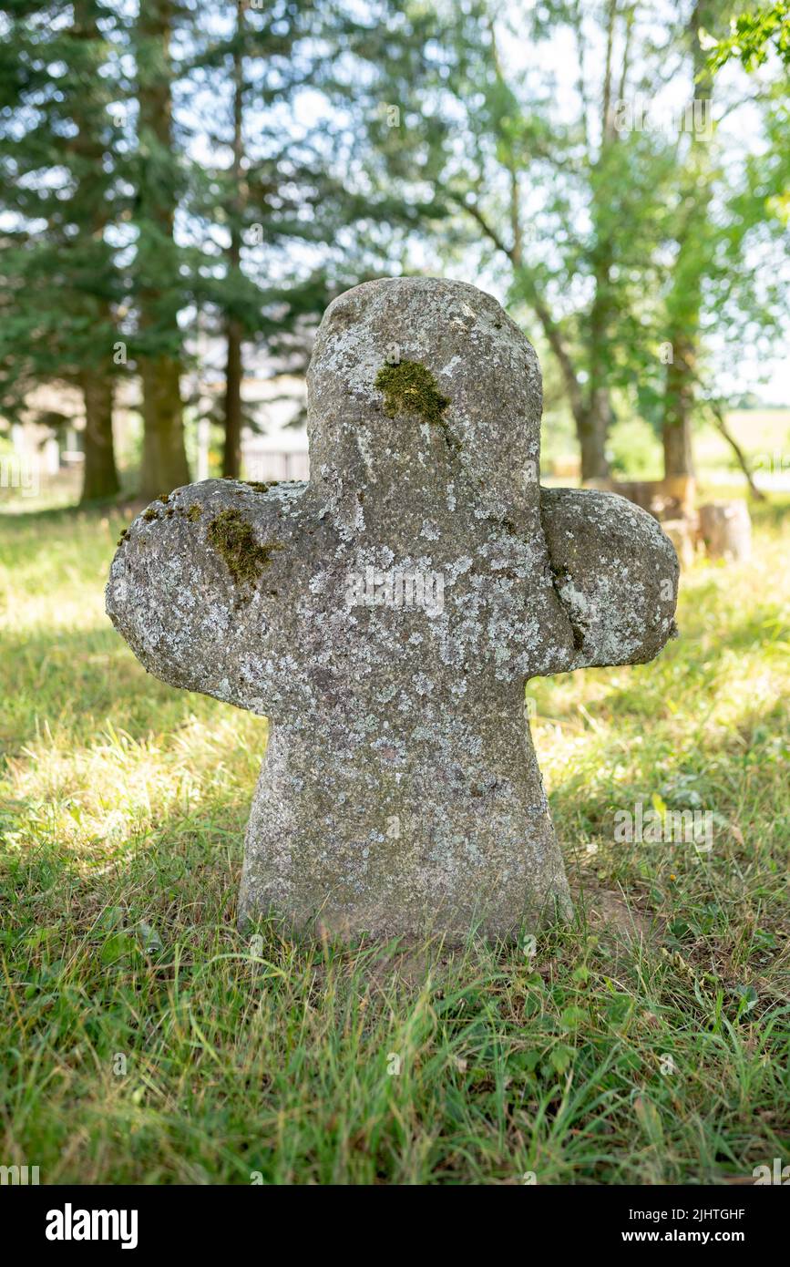 A cross of conciliation, medieval monument installed probably as a ...