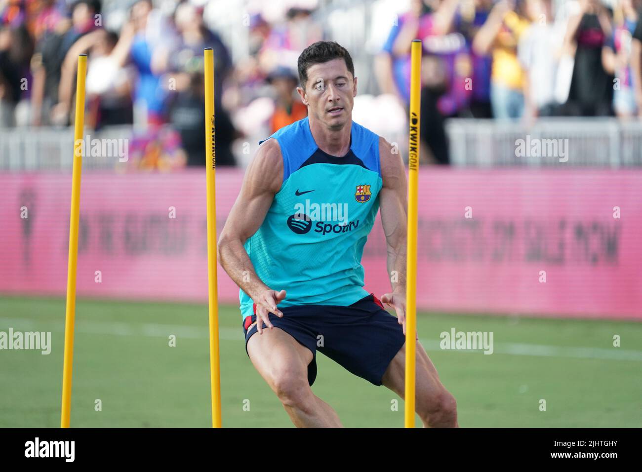 Fort Lauderdale, Florida, USA, July 19, 2022, FC Barcelona player ...