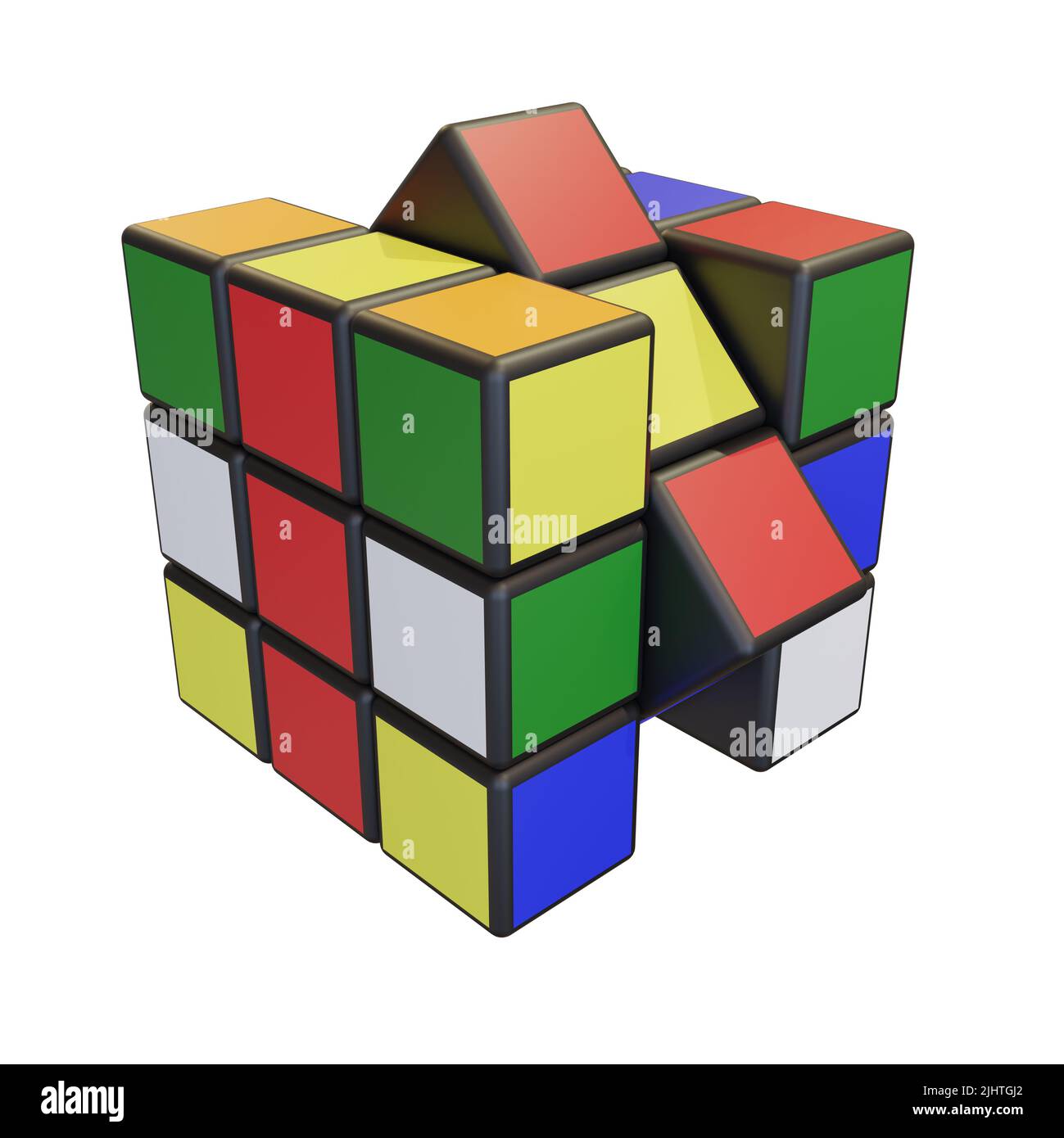 Solving rubik s cube hi-res stock photography and images - Alamy