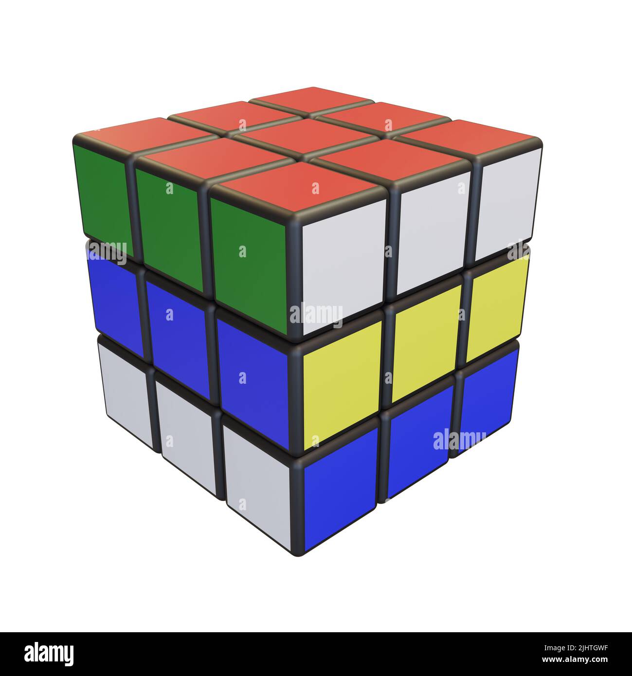 Solving rubik s cube hi-res stock photography and images - Alamy
