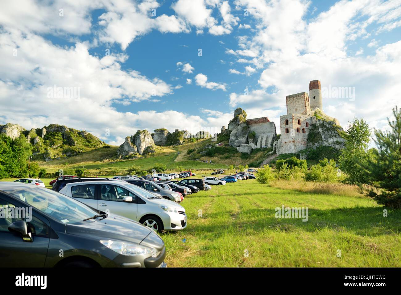 Castle in Olsztyn, one of the most well-known and picturesque remnants ...