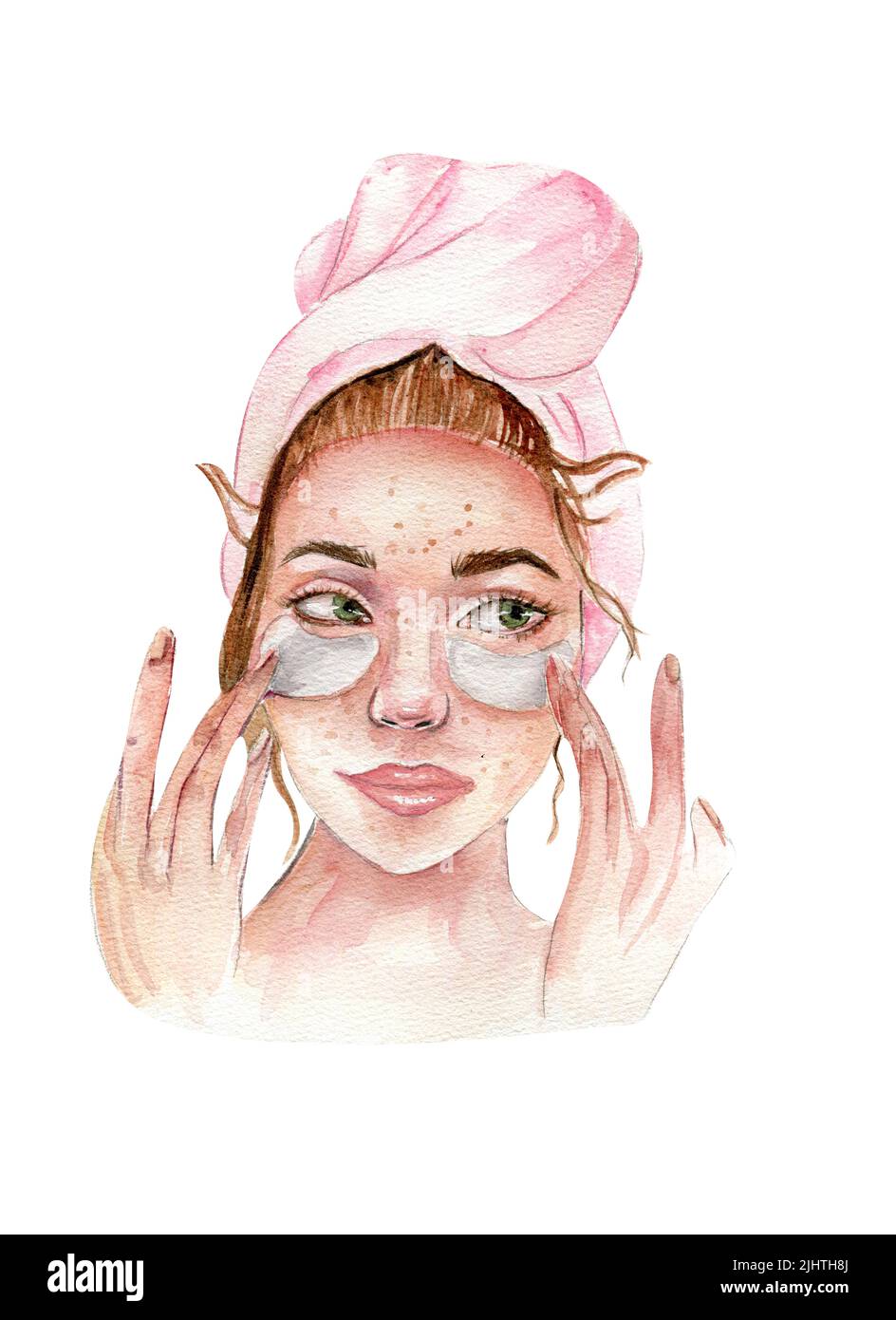 Under eyes woman beauty Cut Out Stock Images & Pictures - Alamy