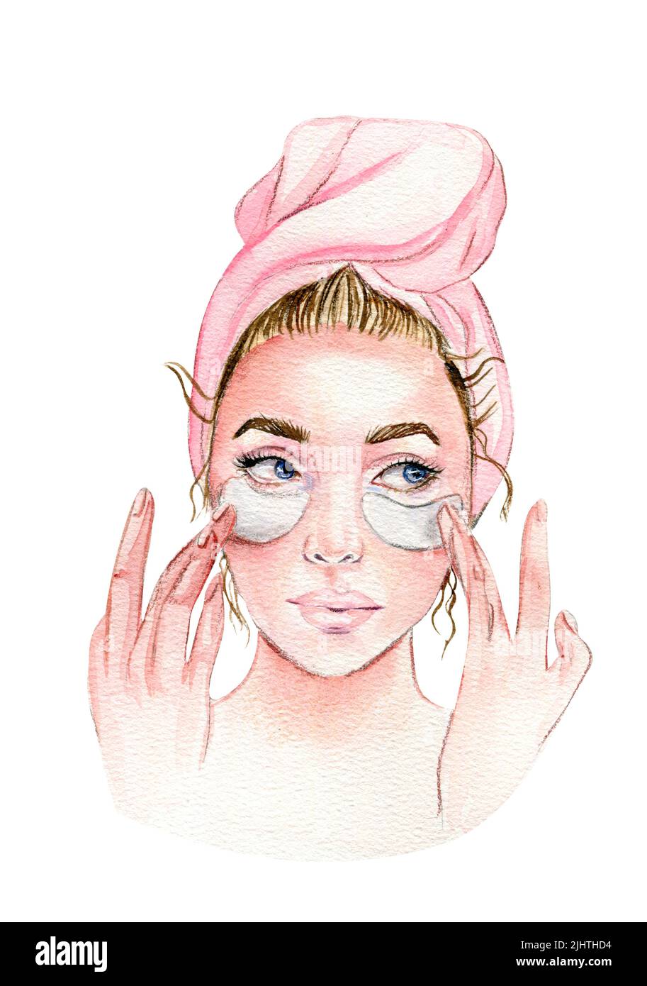 Under eyes woman beauty Cut Out Stock Images & Pictures - Alamy