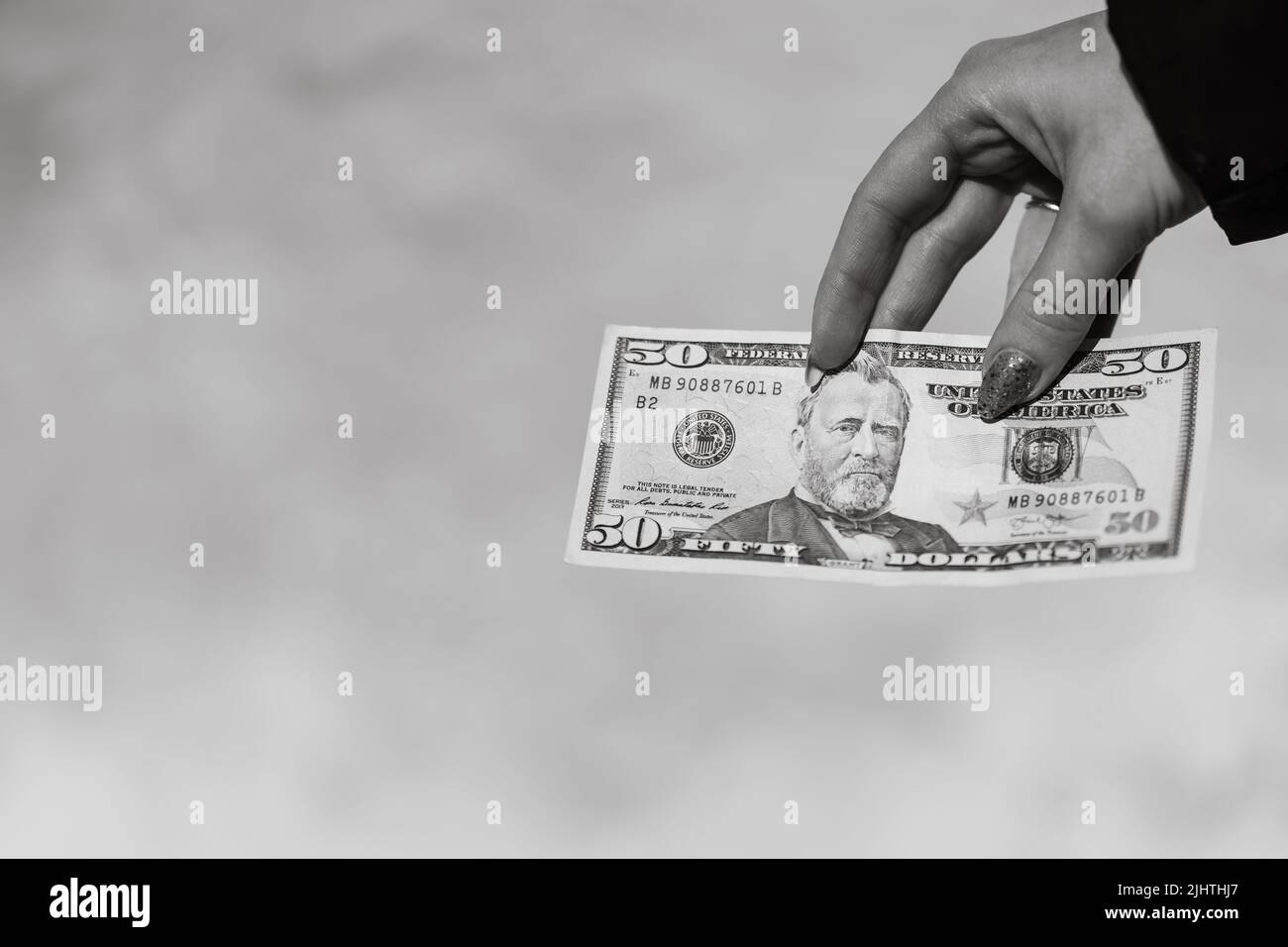 American dollars money and photo of money. USD currency exchange Stock ...
