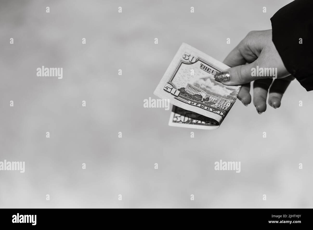 American dollars money and photo of money. USD currency exchange Stock ...