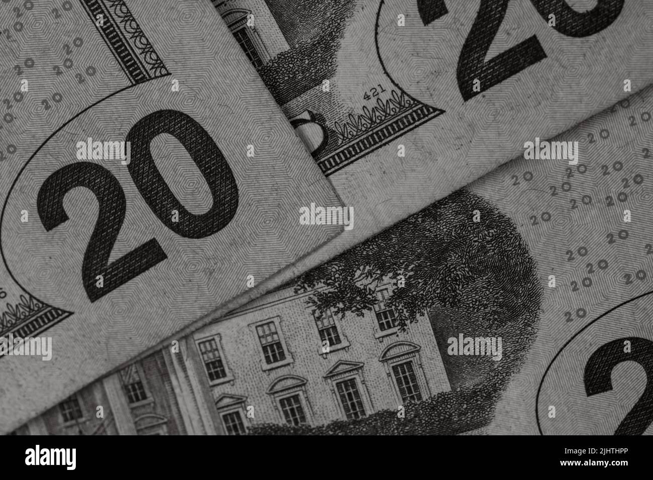 American dollars money and photo of money. USD currency exchange Stock ...
