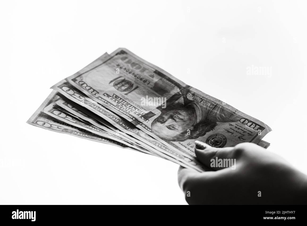 American dollars money and photo of money. USD currency exchange Stock ...