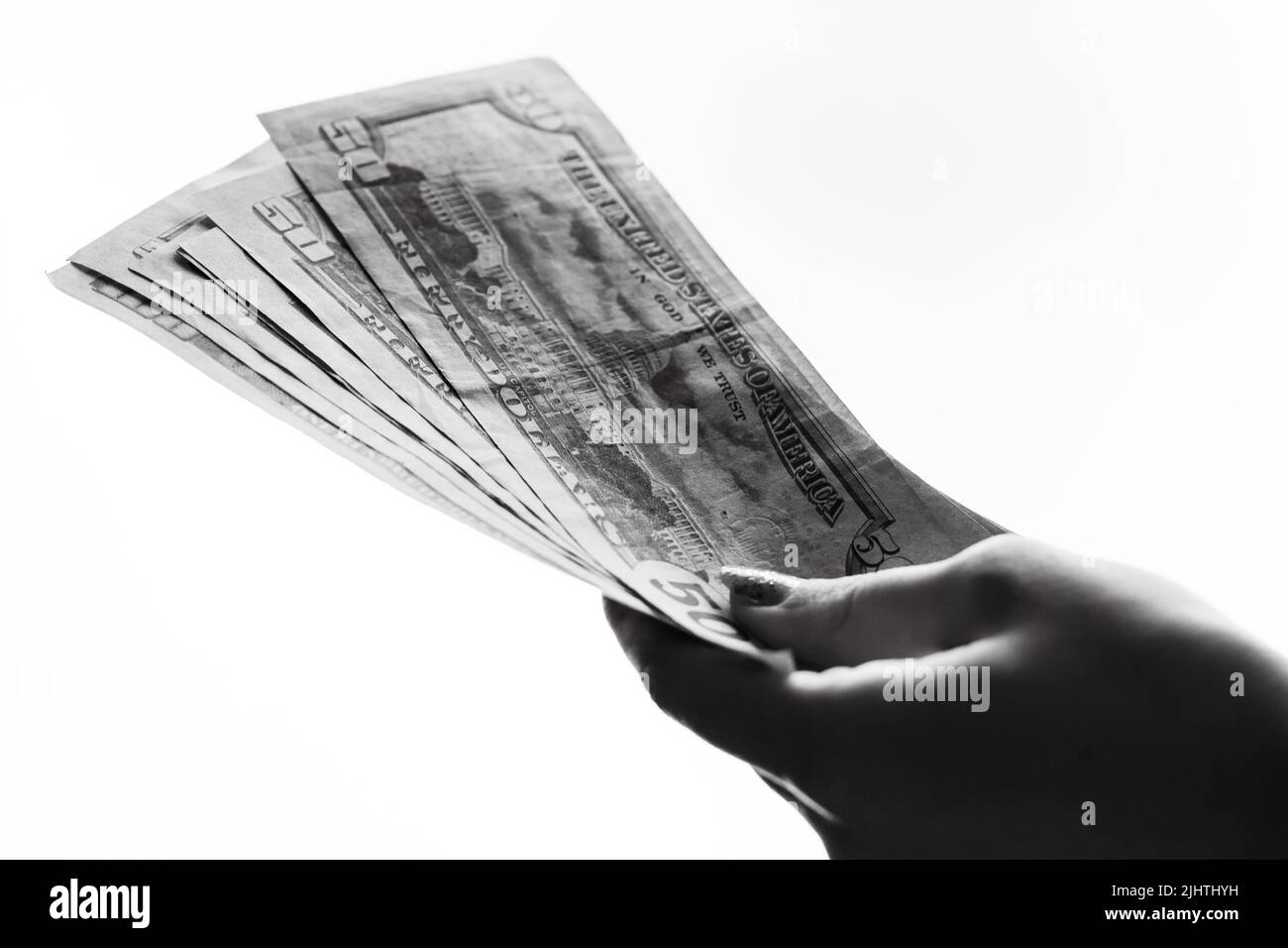 American dollars money and photo of money. USD currency exchange Stock ...