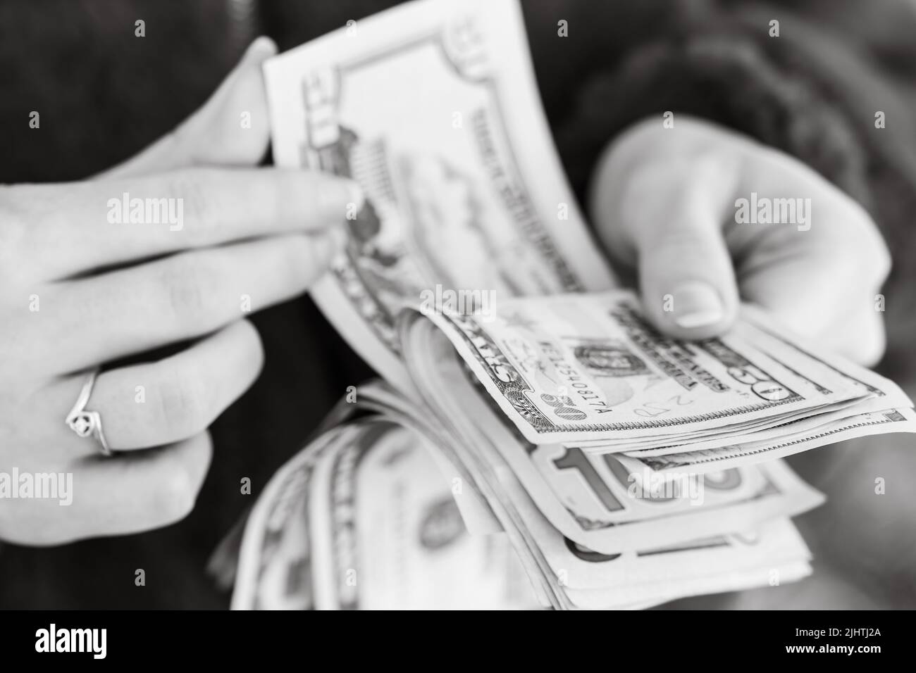 American dollars money and photo of money. USD currency exchange Stock ...