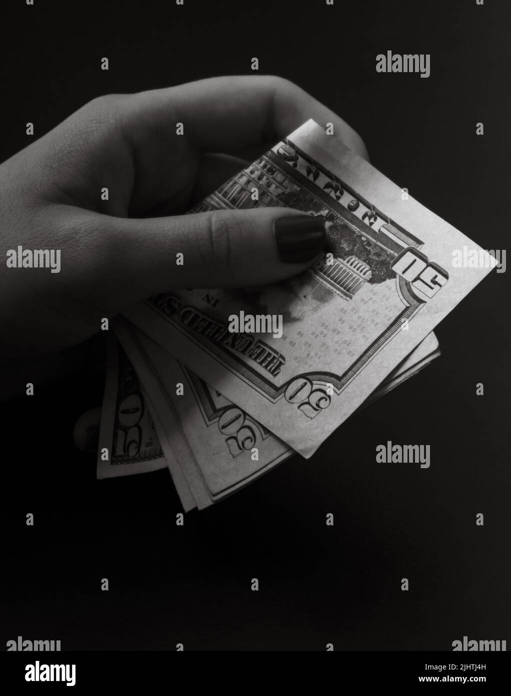 American dollars money and photo of money. USD currency exchange Stock ...