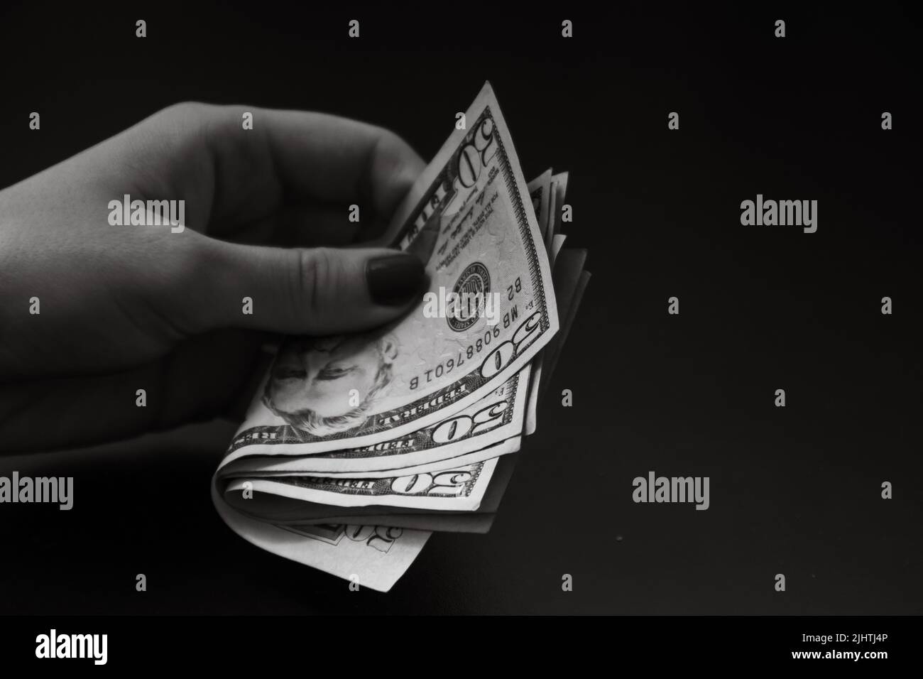 American dollars money and photo of money. USD currency exchange Stock ...