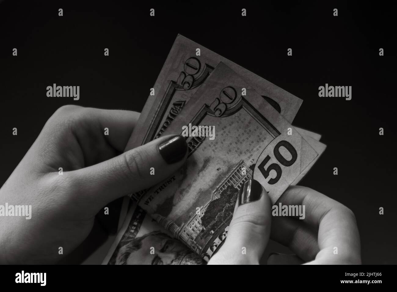 American dollars money and photo of money. USD currency exchange Stock ...