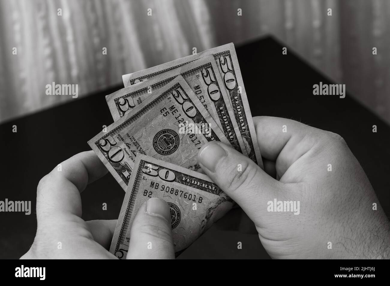 American dollars money and photo of money. USD currency exchange Stock ...