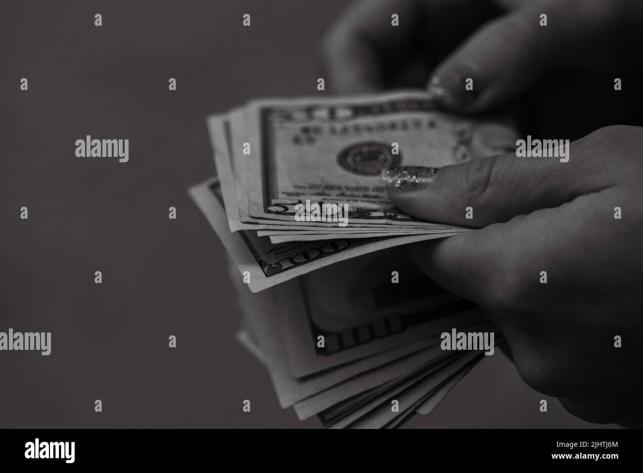 American dollars money and photo of money. USD currency exchange Stock ...