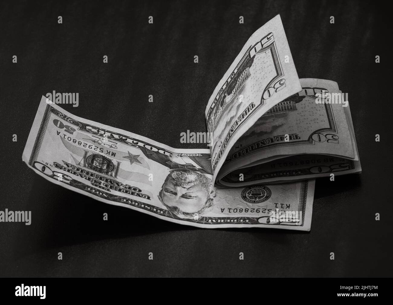 American dollars money and photo of money. USD currency exchange Stock ...
