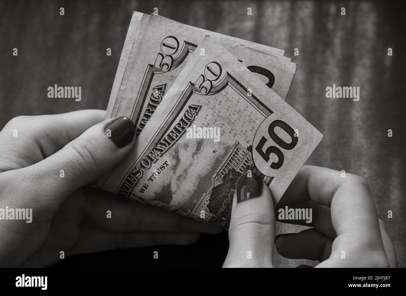 American dollars money and photo of money. USD currency exchange Stock ...